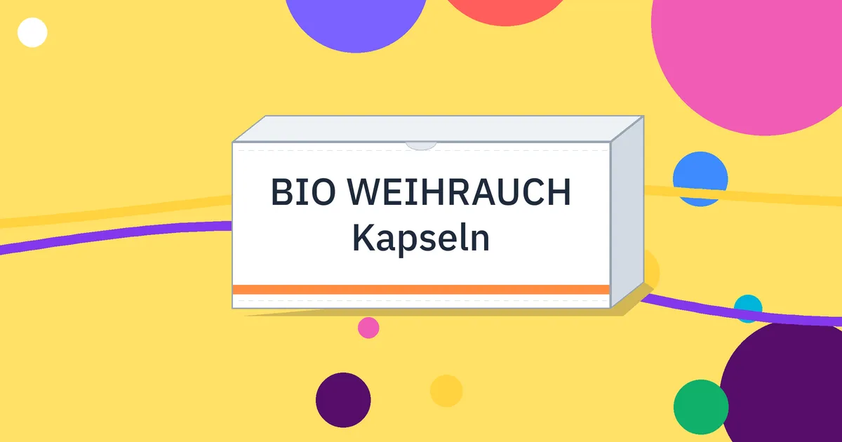 Symbolbild: Packung mit der Aufschrift BIO WEIHRAUCH Kapseln (PZN 15404588) – Verfügbarkeit und Bezug in Apotheken in Frankfurt am Main