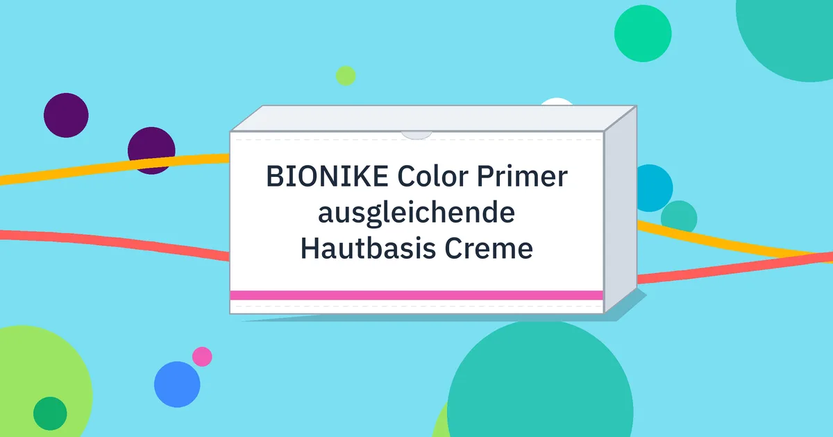 Symbolbild: Packung mit der Aufschrift BIONIKE Color Primer ausgleichende Hautbasis Creme (PZN 12606446) – Verfügbarkeit und Bezug in Apotheken in Frankfurt am Main