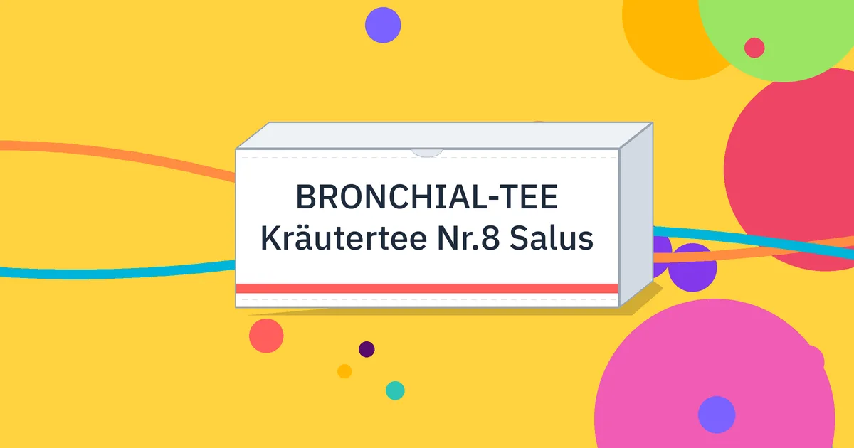 Symbolbild: Packung mit der Aufschrift BRONCHIAL-TEE Kräutertee Nr.8 Salus (PZN 19662117) – Verfügbarkeit und Bezug in Apotheken in Frankfurt am Main
