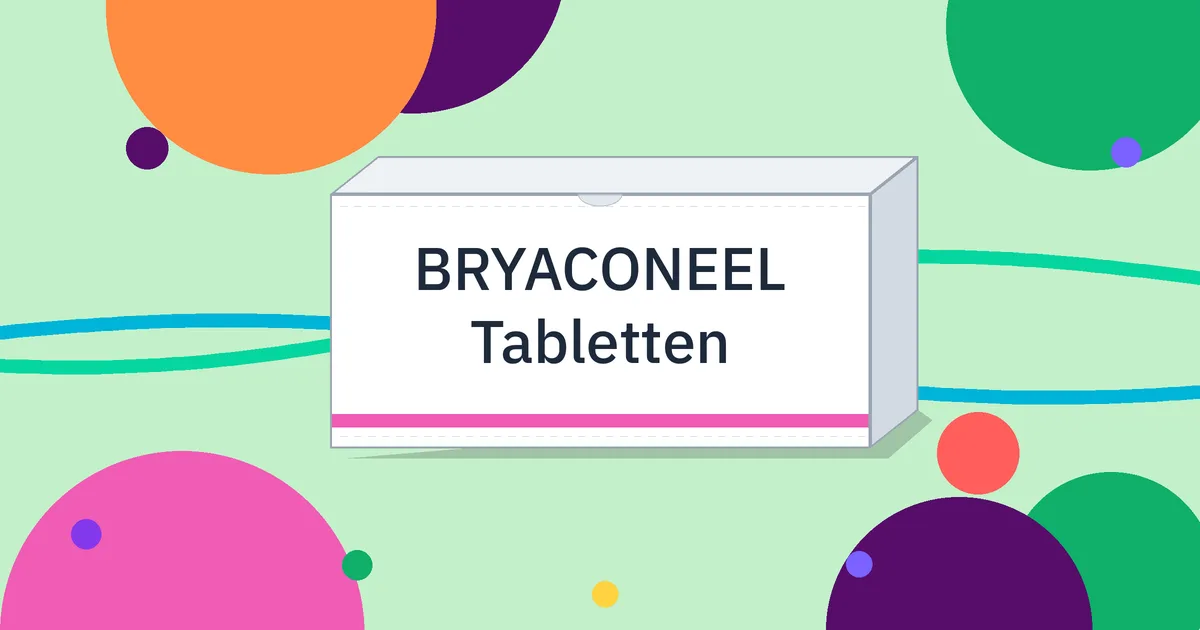 Symbolbild: Packung mit der Aufschrift BRYACONEEL Tabletten (PZN 00159232) – Verfügbarkeit und Bezug in Apotheken in Frankfurt am Main