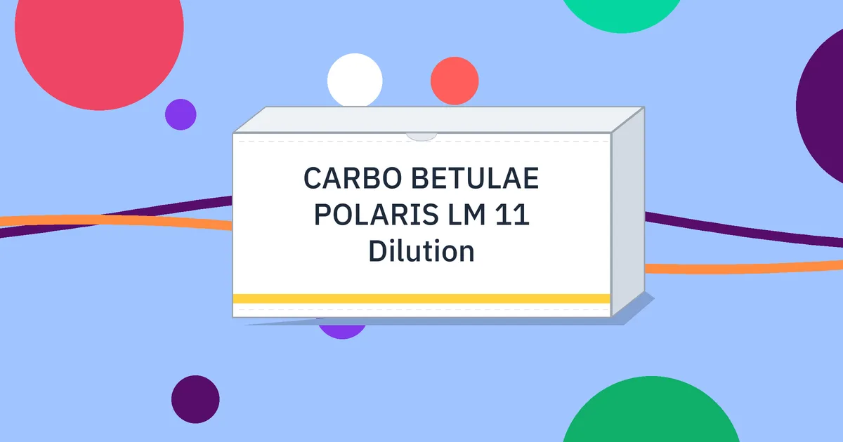 Symbolbild: Packung mit der Aufschrift CARBO BETULAE POLARIS LM 11 Dilution (PZN 13764199) – Verfügbarkeit und Bezug in Apotheken in Frankfurt am Main