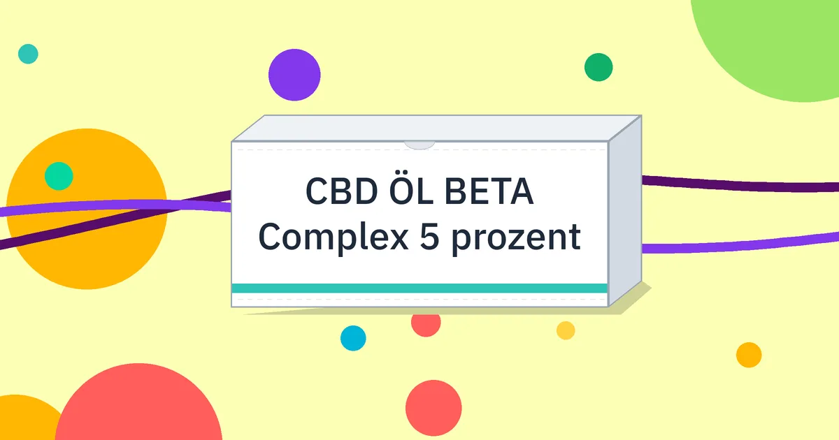 Symbolbild: Packung mit der Aufschrift CBD ÖL BETA Complex 5 prozent (PZN 17438918) – Verfügbarkeit und Bezug in Apotheken in Frankfurt am Main