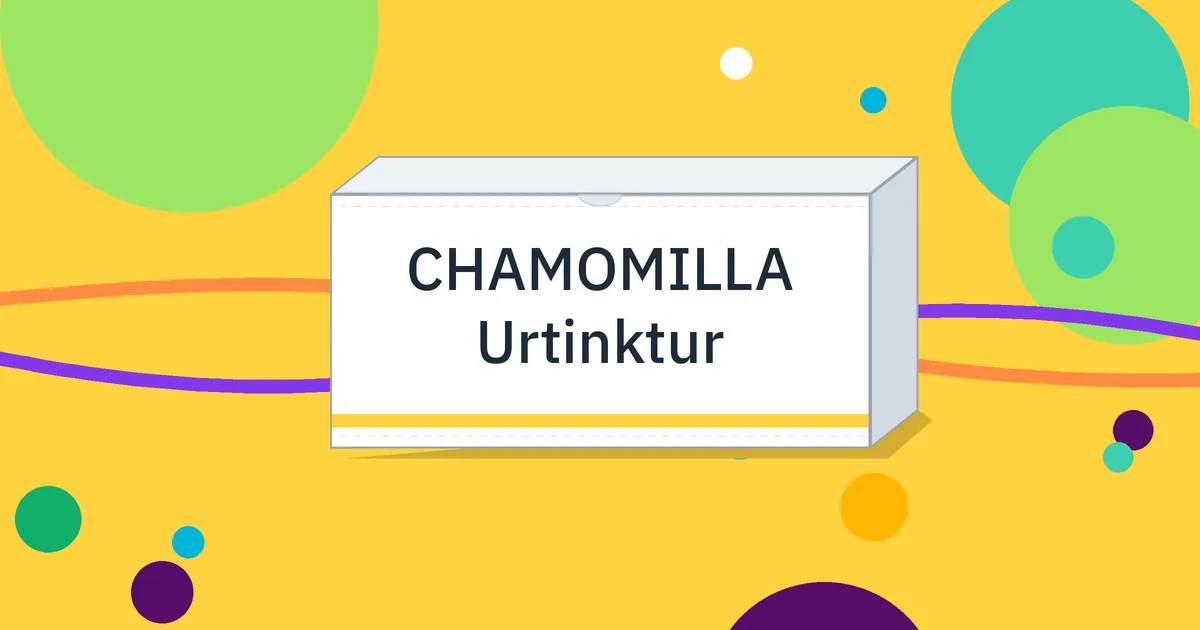 Symbolbild: Packung mit der Aufschrift CHAMOMILLA Urtinktur (PZN 02117634) – Verfügbarkeit und Bezug in Apotheken in Frankfurt am Main