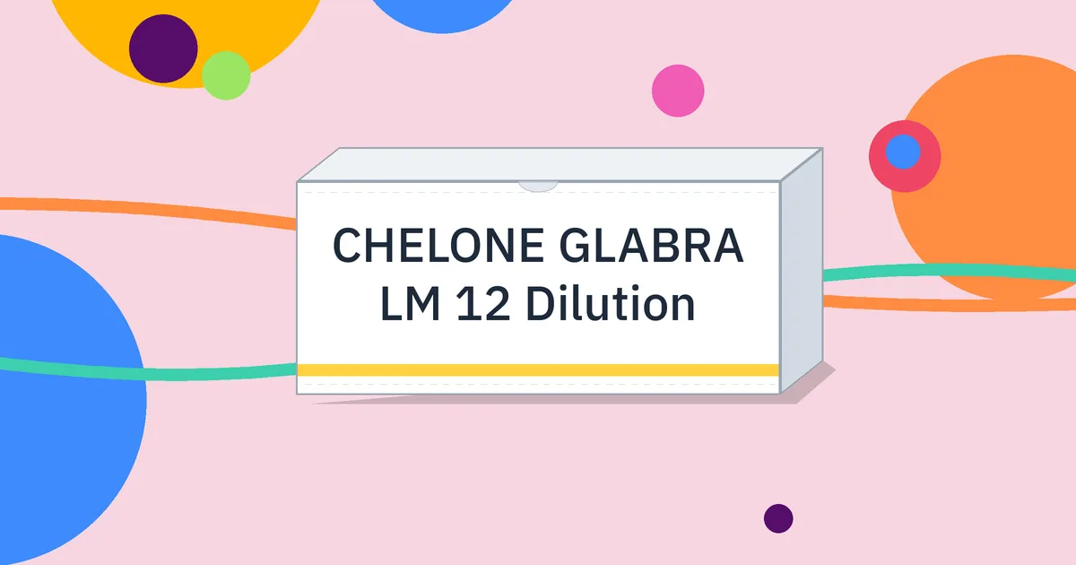 Symbolbild: Packung mit der Aufschrift CHELONE GLABRA LM 12 Dilution (PZN 13439878) – Verfügbarkeit und Bezug in Apotheken in Frankfurt am Main