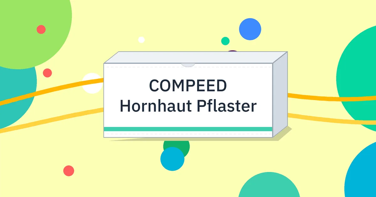 Symbolbild: Packung mit der Aufschrift COMPEED Hornhaut Pflaster (PZN 07705519) – Verfügbarkeit und Bezug in Apotheken in Frankfurt am Main