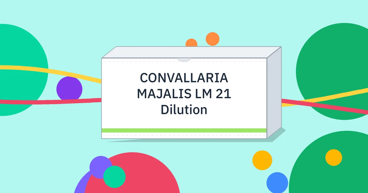 Symbolbild: Packung mit der Aufschrift CONVALLARIA MAJALIS LM 21 Dilution (PZN 12833633) – Verfügbarkeit und Bezug in Apotheken in Frankfurt am Main