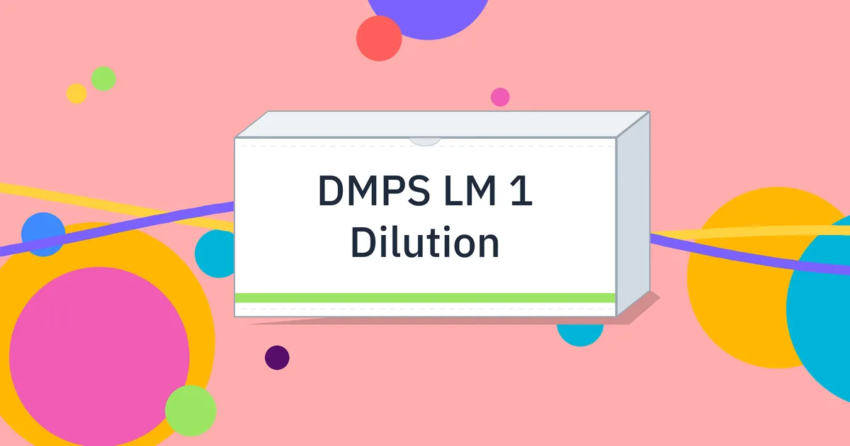 Symbolbild: Packung mit der Aufschrift DMPS LM 1 Dilution (PZN 13465947) – Verfügbarkeit und Bezug in Apotheken in Frankfurt am Main