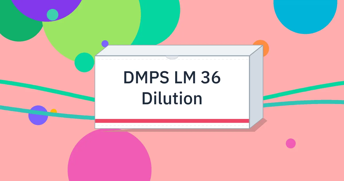 Symbolbild: Packung mit der Aufschrift DMPS LM 36 Dilution (PZN 13466326) – Verfügbarkeit und Bezug in Apotheken in Frankfurt am Main