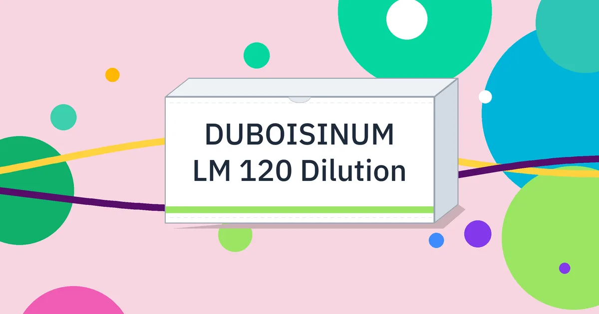 Symbolbild: Packung mit der Aufschrift DUBOISINUM LM 120 Dilution (PZN 13467805) – Verfügbarkeit und Bezug in Apotheken in Frankfurt am Main