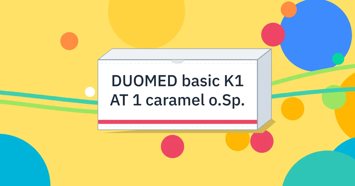 Symbolbild: Packung mit der Aufschrift DUOMED basic K1 AT 1 caramel o.Sp. (PZN 20902489) – Verfügbarkeit und Bezug in Apotheken in Frankfurt am Main