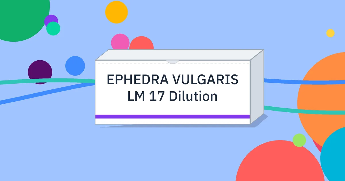 Symbolbild: Packung mit der Aufschrift EPHEDRA VULGARIS LM 17 Dilution (PZN 13470747) – Verfügbarkeit und Bezug in Apotheken in Frankfurt am Main