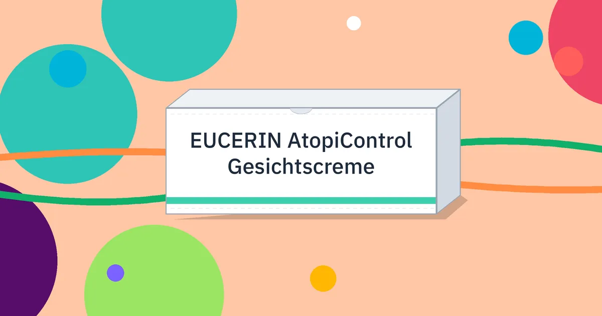 Symbolbild: Packung mit der Aufschrift EUCERIN AtopiControl Gesichtscreme (PZN 08454746) – Verfügbarkeit und Bezug in Apotheken in Frankfurt am Main