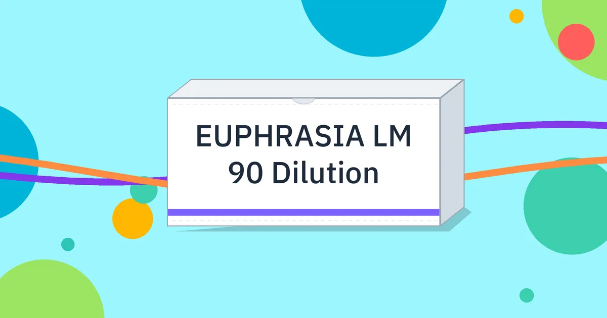 Symbolbild: Packung mit der Aufschrift EUPHRASIA LM 90 Dilution (PZN 12846908) – Verfügbarkeit und Bezug in Apotheken in Frankfurt am Main
