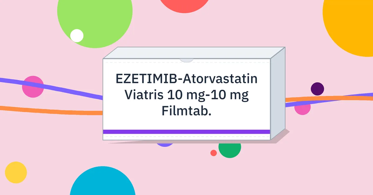 Symbolbild: Packung mit der Aufschrift EZETIMIB-Atorvastatin Viatris 10 mg-10 mg Filmtab. (PZN 19894655) – Verfügbarkeit und Bezug in Apotheken in Frankfurt am Main