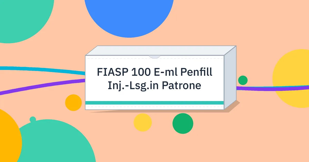 Symbolbild: Packung mit der Aufschrift FIASP 100 E-ml Penfill Inj.-Lsg.in Patrone (PZN 13814129) – Verfügbarkeit und Bezug in Apotheken in Frankfurt am Main