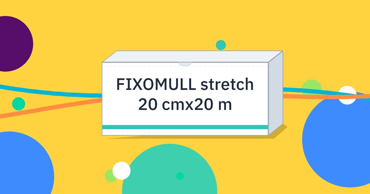 Symbolbild: Packung mit der Aufschrift FIXOMULL stretch 20 cmx20 m (PZN 18084345) – Verfügbarkeit und Bezug in Apotheken in Frankfurt am Main