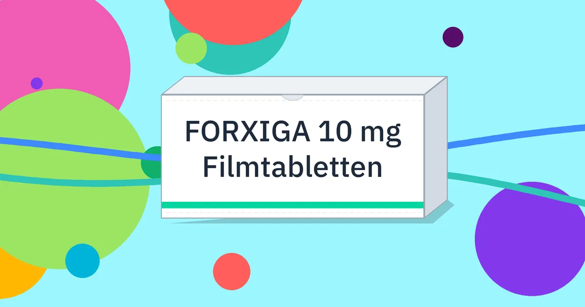 Symbolbild: Packung mit der Aufschrift FORXIGA 10 mg Filmtabletten (PZN 18329781) – Verfügbarkeit und Bezug in Apotheken in Frankfurt am Main