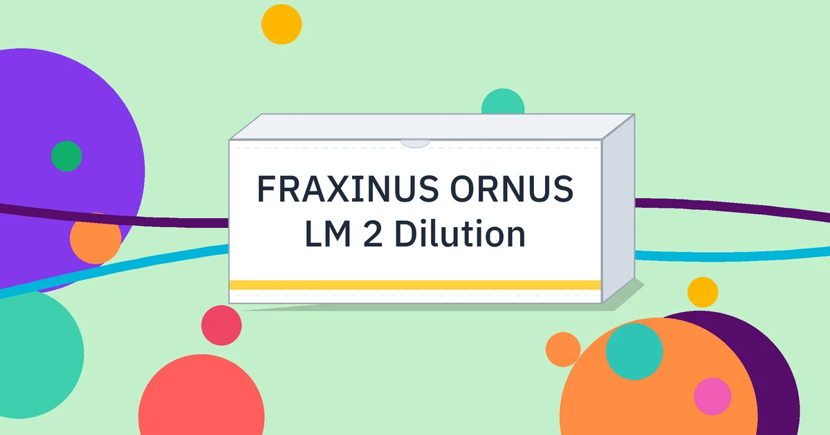 Symbolbild: Packung mit der Aufschrift FRAXINUS ORNUS LM 2 Dilution (PZN 13492364) – Verfügbarkeit und Bezug in Apotheken in Frankfurt am Main