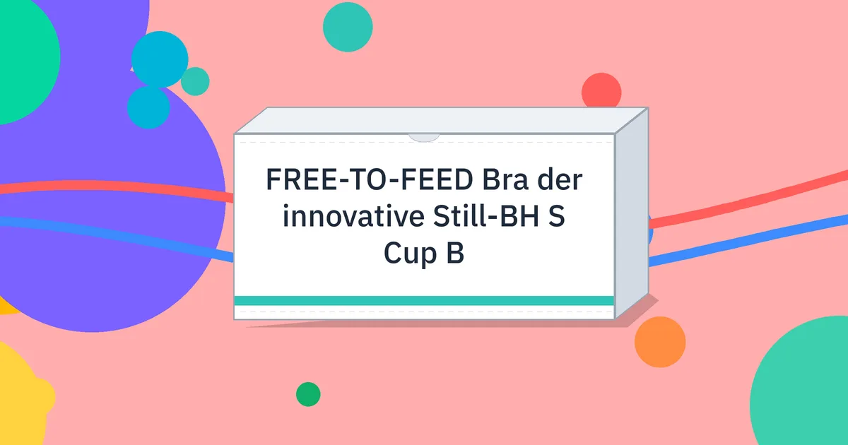 Symbolbild: Packung mit der Aufschrift FREE-TO-FEED Bra der innovative Still-BH S Cup B (PZN 19371029) – Verfügbarkeit und Bezug in Apotheken in Frankfurt am Main