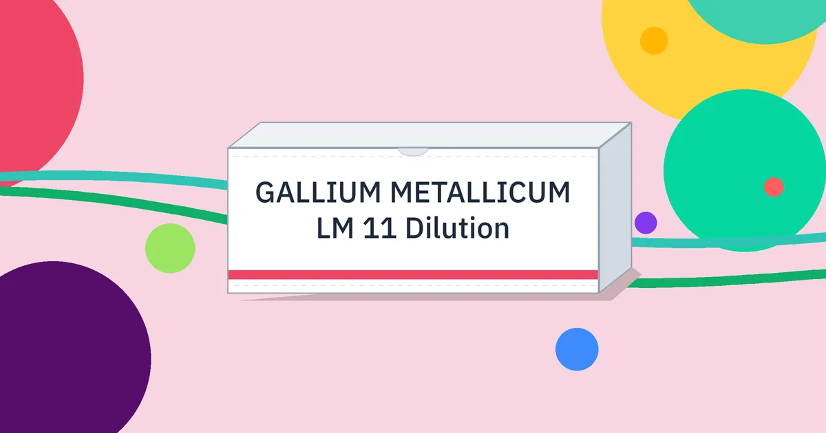 Symbolbild: Packung mit der Aufschrift GALLIUM METALLICUM LM 11 Dilution (PZN 12874879) – Verfügbarkeit und Bezug in Apotheken in Frankfurt am Main
