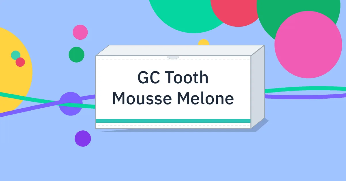 Symbolbild: Packung mit der Aufschrift GC Tooth Mousse Melone (PZN 09517526) – Verfügbarkeit und Bezug in Apotheken in Frankfurt am Main