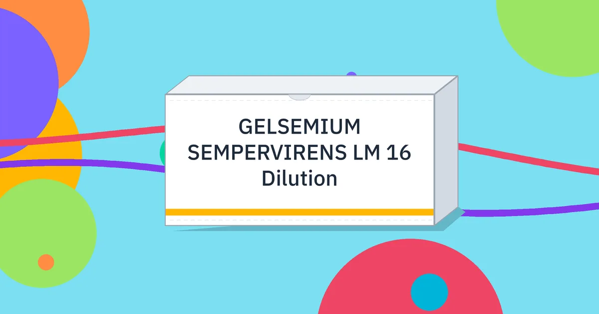 Symbolbild: Packung mit der Aufschrift GELSEMIUM SEMPERVIRENS LM 16 Dilution (PZN 12875809) – Verfügbarkeit und Bezug in Apotheken in Frankfurt am Main