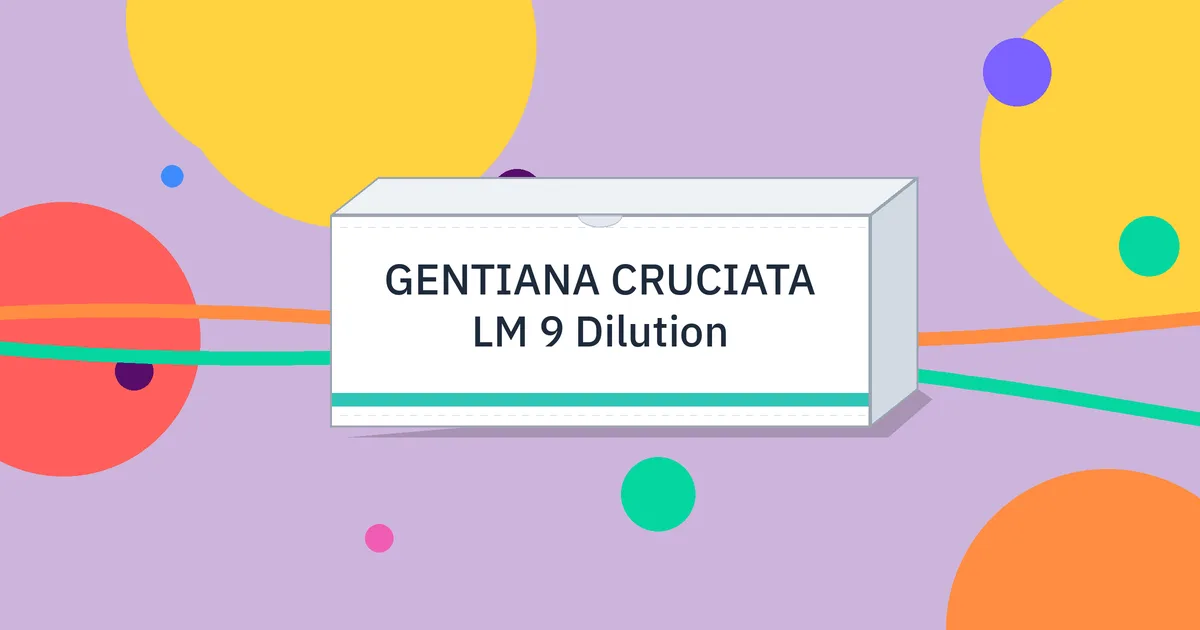 Symbolbild: Packung mit der Aufschrift GENTIANA CRUCIATA LM 9 Dilution (PZN 13499886) – Verfügbarkeit und Bezug in Apotheken in Frankfurt am Main