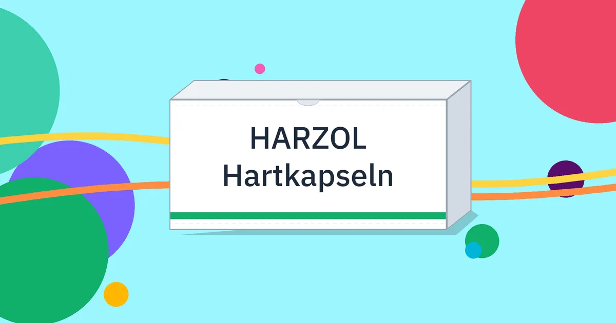 Symbolbild: Packung mit der Aufschrift HARZOL Hartkapseln (PZN 02559332) – Verfügbarkeit und Bezug in Apotheken in Frankfurt am Main