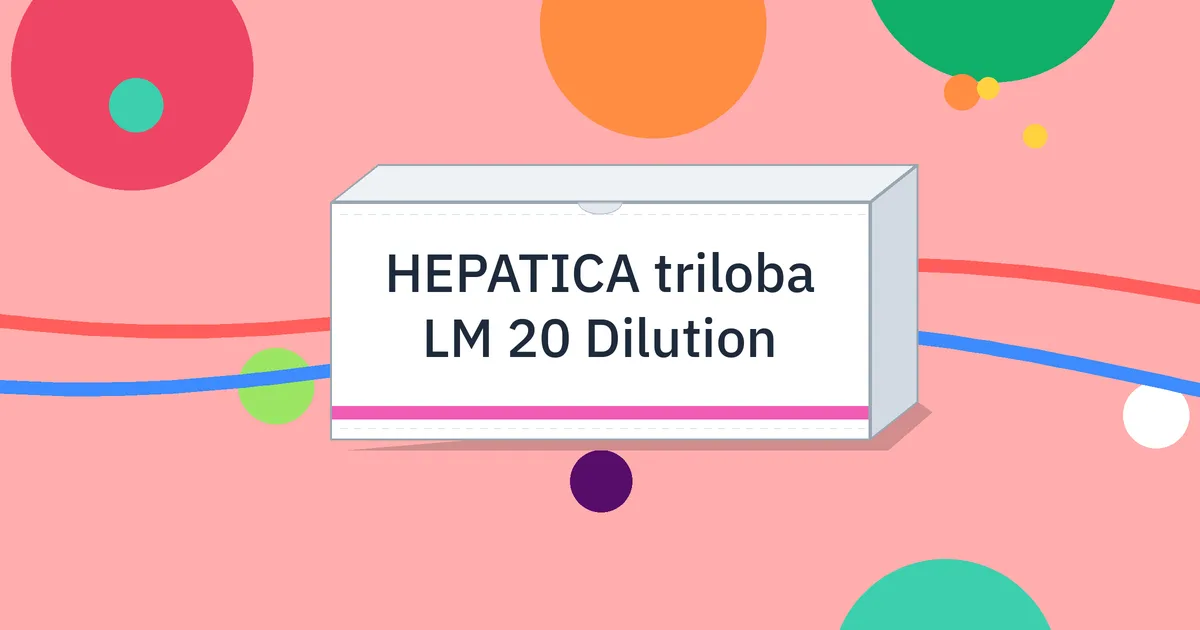 Symbolbild: Packung mit der Aufschrift HEPATICA triloba LM 20 Dilution (PZN 13552209) – Verfügbarkeit und Bezug in Apotheken in Frankfurt am Main