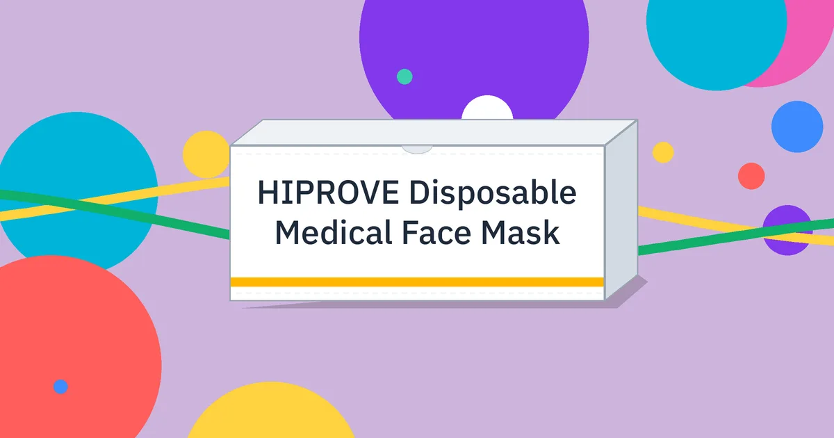 Symbolbild: Packung mit der Aufschrift HIPROVE Disposable Medical Face Mask (PZN 16907541) – Verfügbarkeit und Bezug in Apotheken in Frankfurt am Main