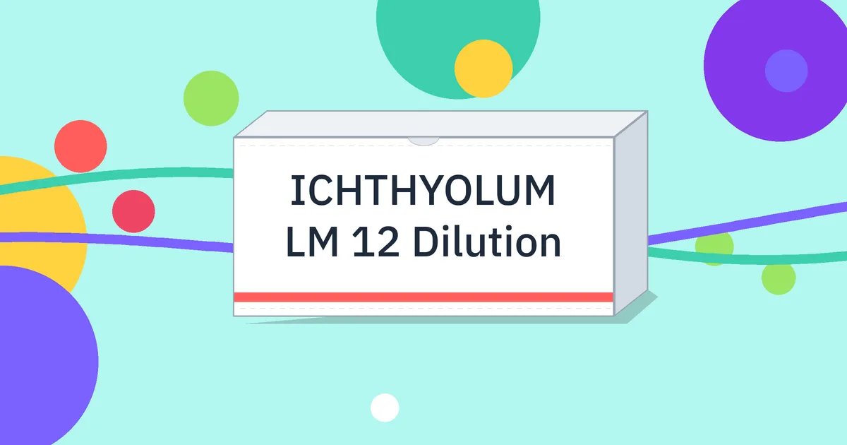 Symbolbild: Packung mit der Aufschrift ICHTHYOLUM LM 12 Dilution (PZN 13558608) – Verfügbarkeit und Bezug in Apotheken in Frankfurt am Main