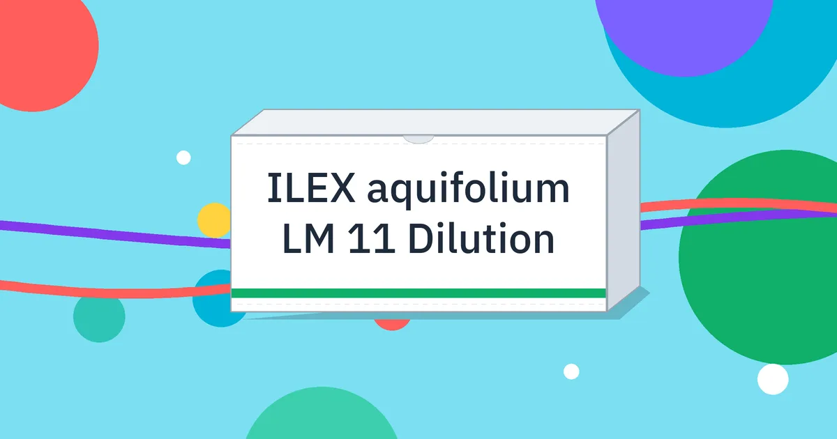 Symbolbild: Packung mit der Aufschrift ILEX aquifolium LM 11 Dilution (PZN 12912060) – Verfügbarkeit und Bezug in Apotheken in Frankfurt am Main