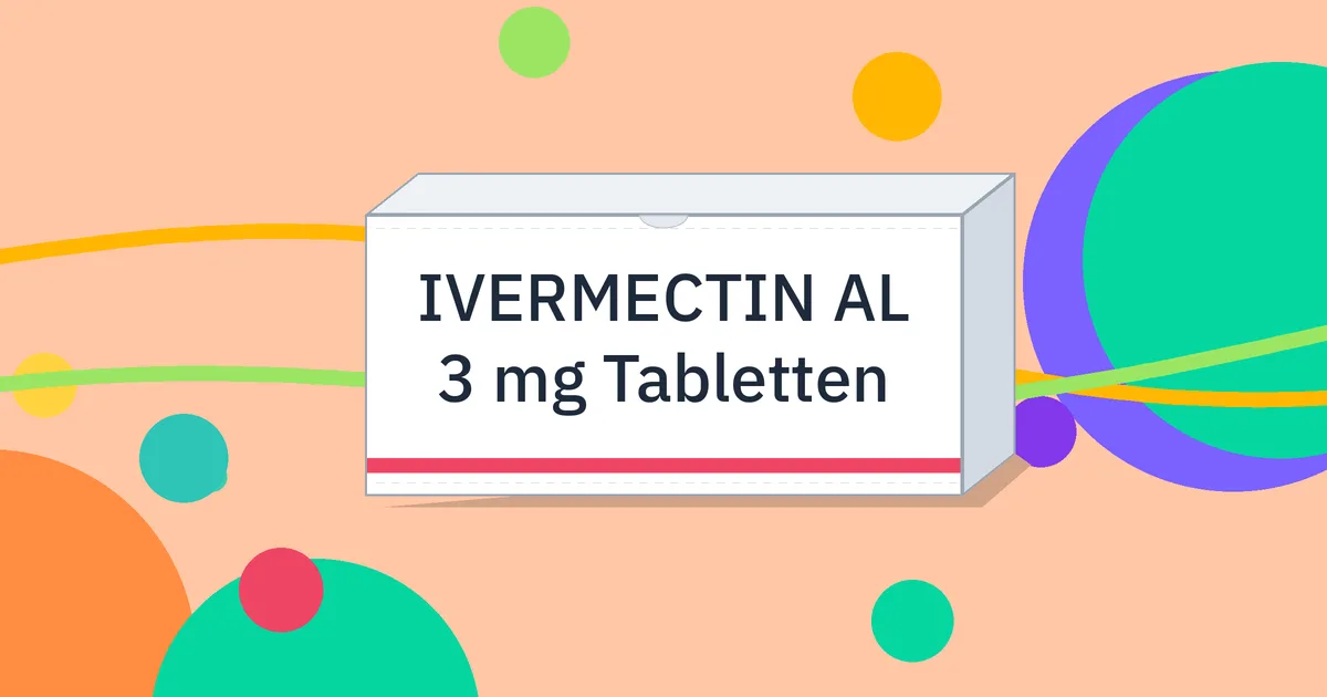 Symbolbild: Packung mit der Aufschrift IVERMECTIN AL 3 mg Tabletten (PZN 18155476) – Verfügbarkeit und Bezug in Apotheken in Frankfurt am Main