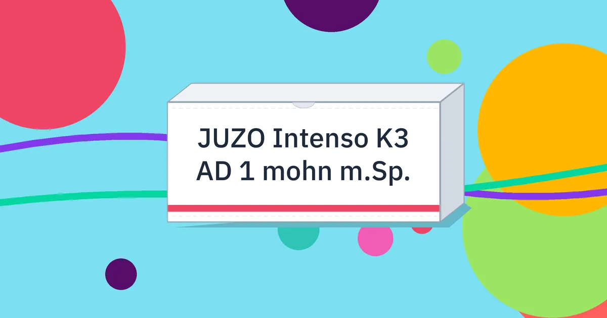 Symbolbild: Packung mit der Aufschrift JUZO Intenso K3 AD 1 mohn m.Sp. (PZN 18627544) – Verfügbarkeit und Bezug in Apotheken in Frankfurt am Main