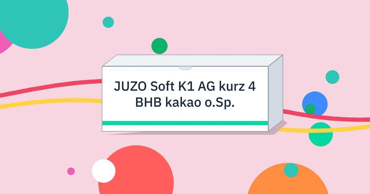 Symbolbild: Packung mit der Aufschrift JUZO Soft K1 AG kurz 4 BHB kakao o.Sp. (PZN 14823202) – Verfügbarkeit und Bezug in Apotheken in Frankfurt am Main