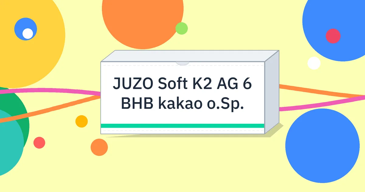 Symbolbild: Packung mit der Aufschrift JUZO Soft K2 AG 6 BHB kakao o.Sp. (PZN 14825862) – Verfügbarkeit und Bezug in Apotheken in Frankfurt am Main