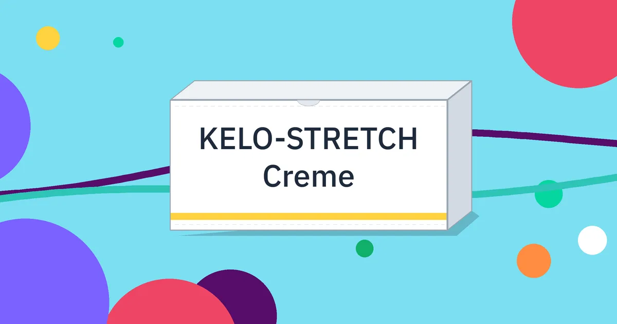 Symbolbild: Packung mit der Aufschrift KELO-STRETCH Creme (PZN 07040511) – Verfügbarkeit und Bezug in Apotheken in Frankfurt am Main