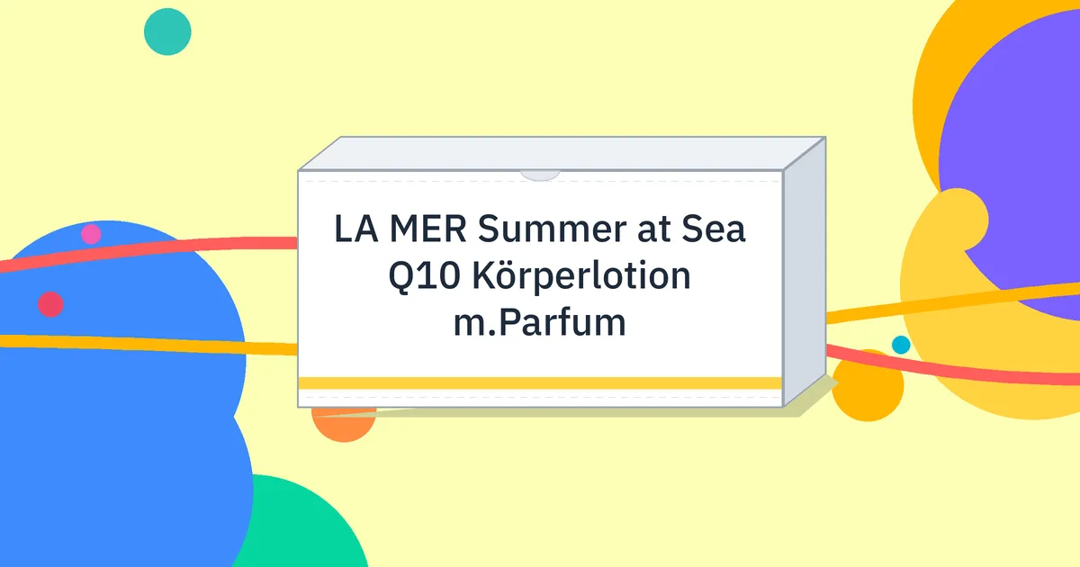 Symbolbild: Packung mit der Aufschrift LA MER Summer at Sea Q10 Körperlotion m.Parfum (PZN 18139661) – Verfügbarkeit und Bezug in Apotheken in Frankfurt am Main