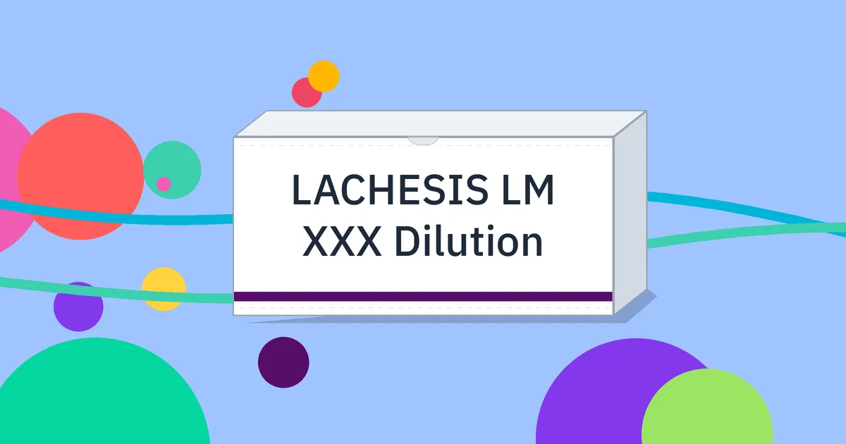 Symbolbild: Packung mit der Aufschrift LACHESIS LM XXX Dilution (PZN 02675110) – Verfügbarkeit und Bezug in Apotheken in Frankfurt am Main