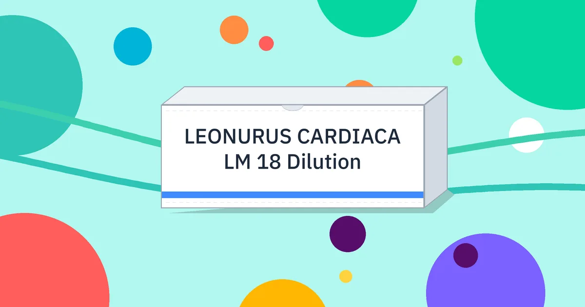 Symbolbild: Packung mit der Aufschrift LEONURUS CARDIACA LM 18 Dilution (PZN 13525974) – Verfügbarkeit und Bezug in Apotheken in Frankfurt am Main