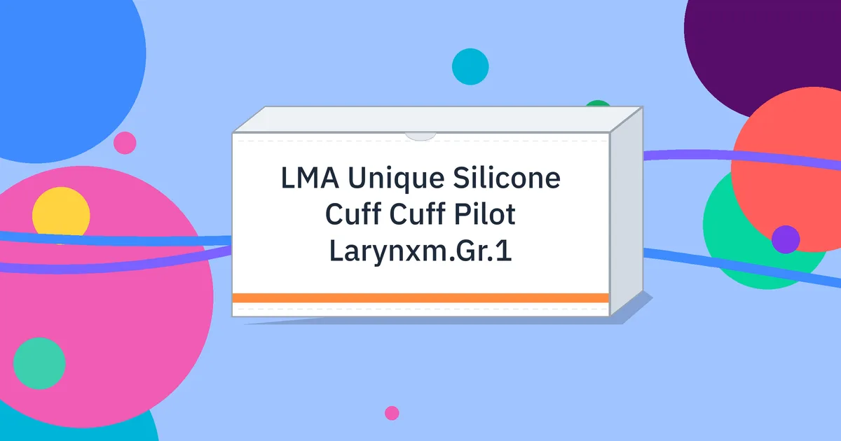 Symbolbild: Packung mit der Aufschrift LMA Unique Silicone Cuff Cuff Pilot Larynxm.Gr.1 (PZN 12410660) – Verfügbarkeit und Bezug in Apotheken in Frankfurt am Main