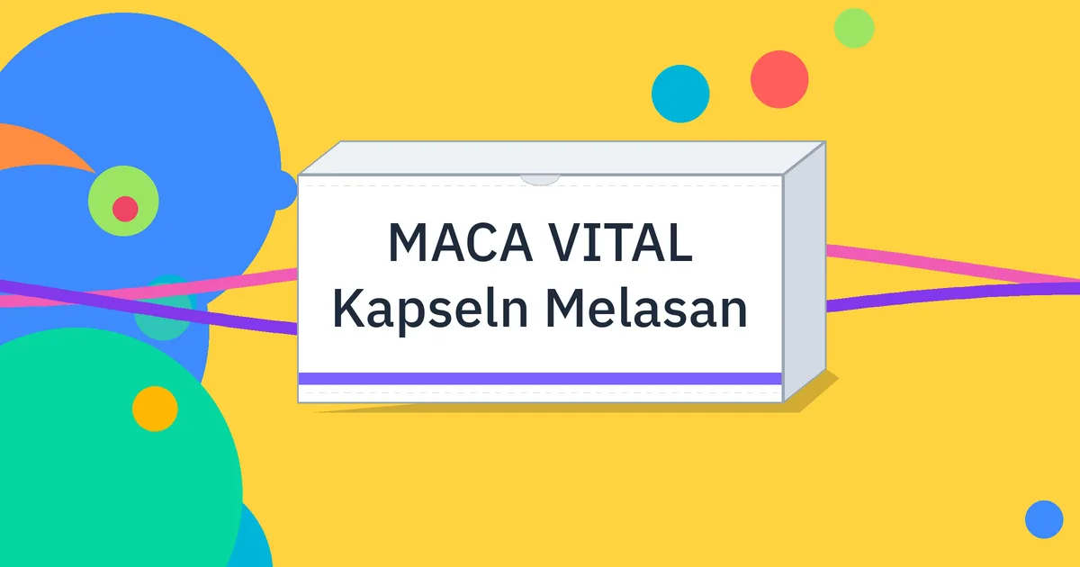 Symbolbild: Packung mit der Aufschrift MACA VITAL Kapseln Melasan (PZN 00383024) – Verfügbarkeit und Bezug in Apotheken in Frankfurt am Main