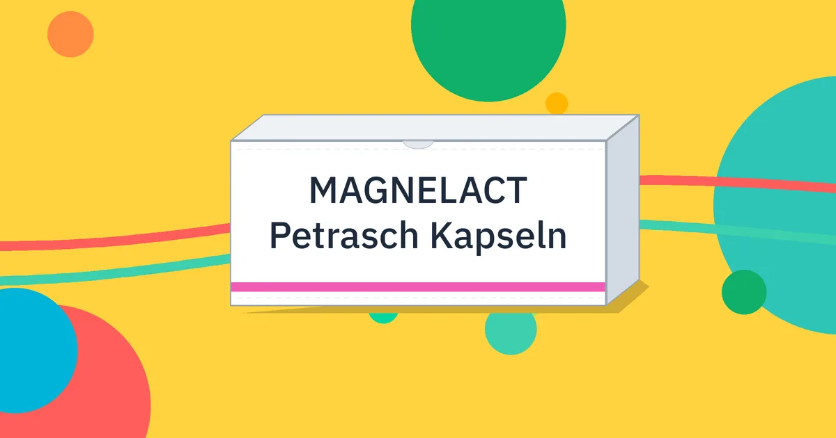 Symbolbild: Packung mit der Aufschrift MAGNELACT Petrasch Kapseln (PZN 13511245) – Verfügbarkeit und Bezug in Apotheken in Frankfurt am Main