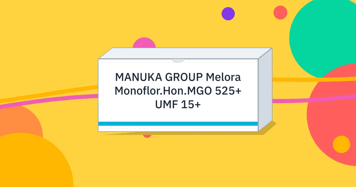 Symbolbild: Packung mit der Aufschrift MANUKA GROUP Melora Monoflor.Hon.MGO 525+ UMF 15+ (PZN 18086433) – Verfügbarkeit und Bezug in Apotheken in Frankfurt am Main