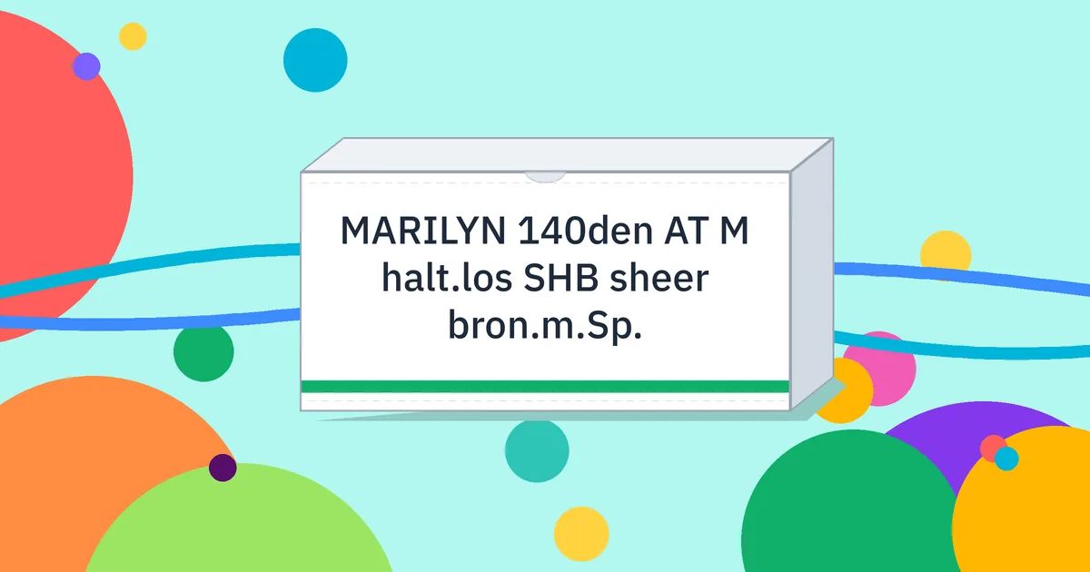 Symbolbild: Packung mit der Aufschrift MARILYN 140den AT M halt.los SHB sheer bron.m.Sp. (PZN 16186975) – Verfügbarkeit und Bezug in Apotheken in Frankfurt am Main