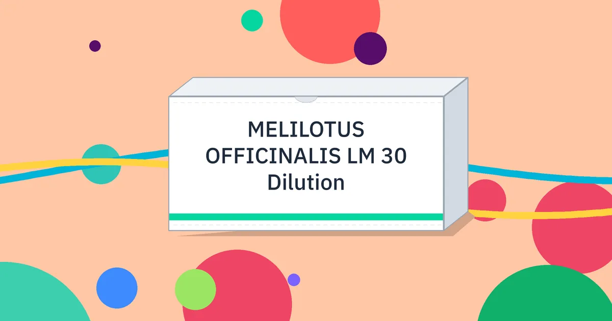 Symbolbild: Packung mit der Aufschrift MELILOTUS OFFICINALIS LM 30 Dilution (PZN 13603071) – Verfügbarkeit und Bezug in Apotheken in Frankfurt am Main