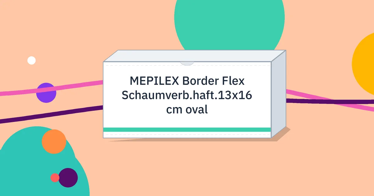 Symbolbild: Packung mit der Aufschrift MEPILEX Border Flex Schaumverb.haft.13x16 cm oval (PZN 19341525) – Verfügbarkeit und Bezug in Apotheken in Frankfurt am Main