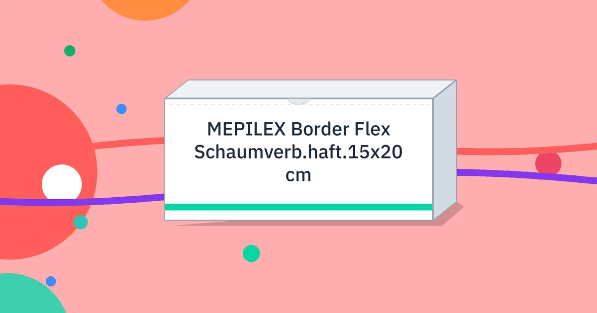 Symbolbild: Packung mit der Aufschrift MEPILEX Border Flex Schaumverb.haft.15x20 cm (PZN 14062134) – Verfügbarkeit und Bezug in Apotheken in Frankfurt am Main