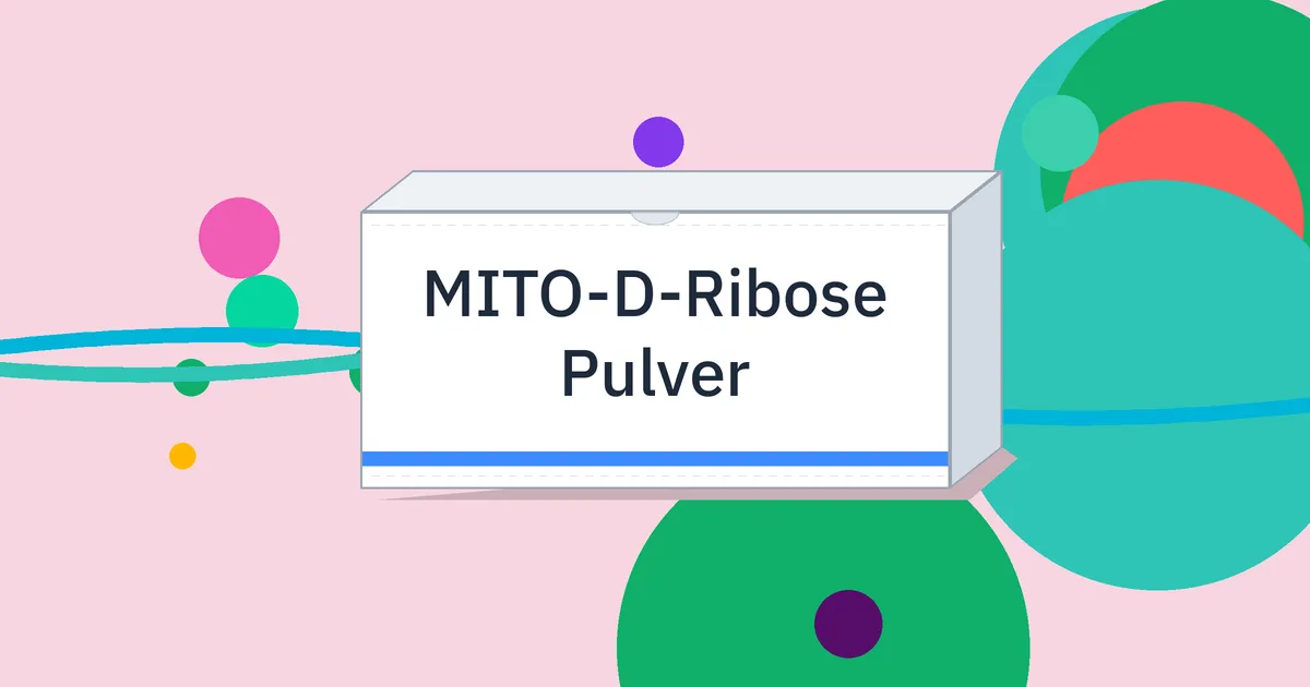 Symbolbild: Packung mit der Aufschrift MITO-D-Ribose Pulver (PZN 19557449) – Verfügbarkeit und Bezug in Apotheken in Frankfurt am Main