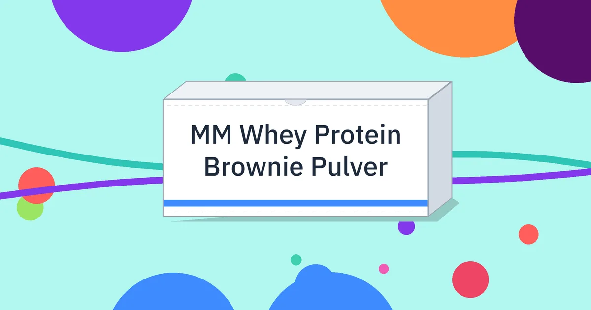 Symbolbild: Packung mit der Aufschrift MM Whey Protein Brownie Pulver (PZN 16781376) – Verfügbarkeit und Bezug in Apotheken in Frankfurt am Main